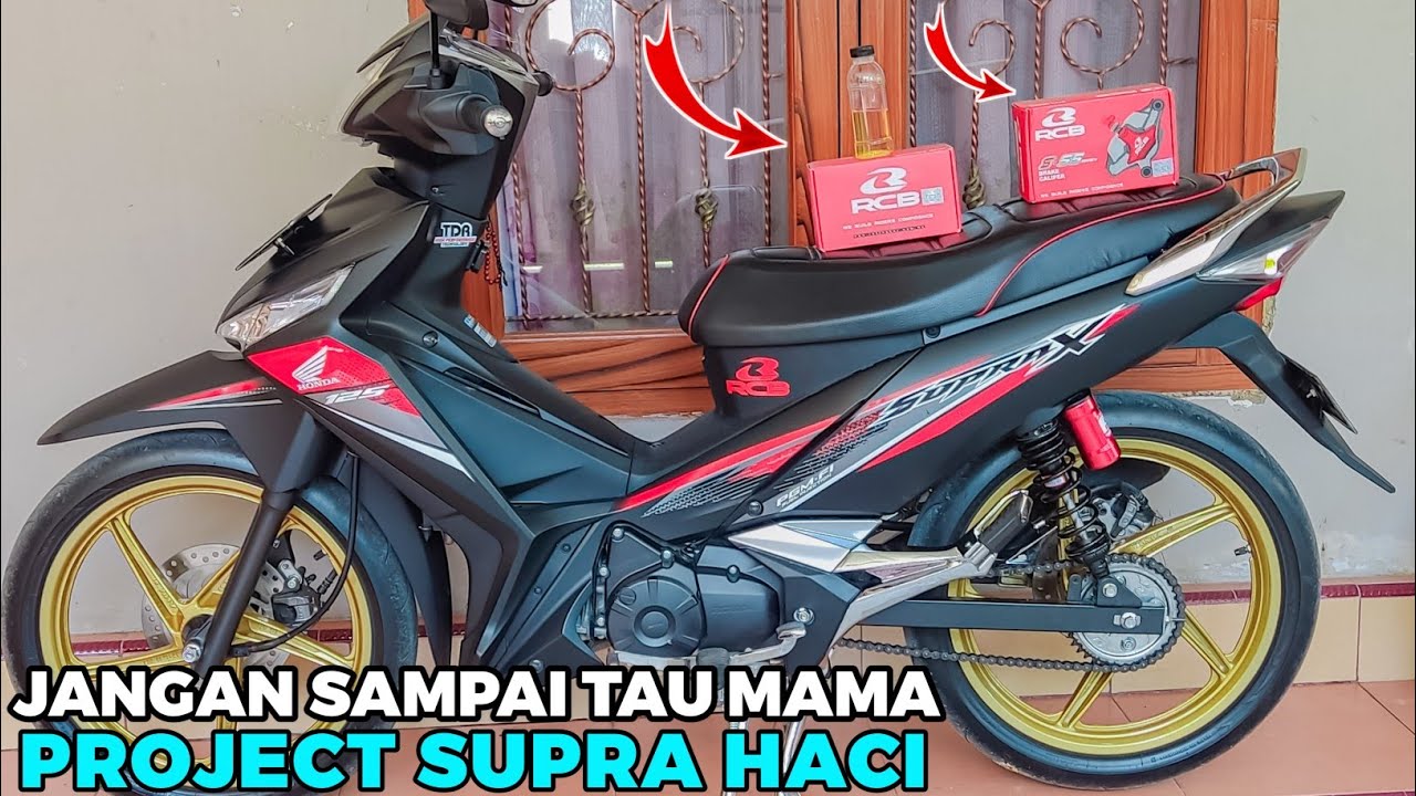 MODIFIKASI SUPRA X 125 FI - PROSES PEMASANGAN KALIPER - YouTube
