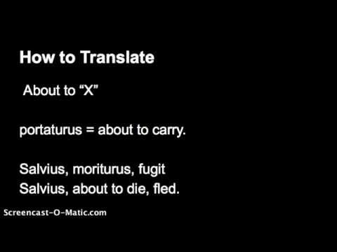 The Future Active Participle in Latin - YouTube