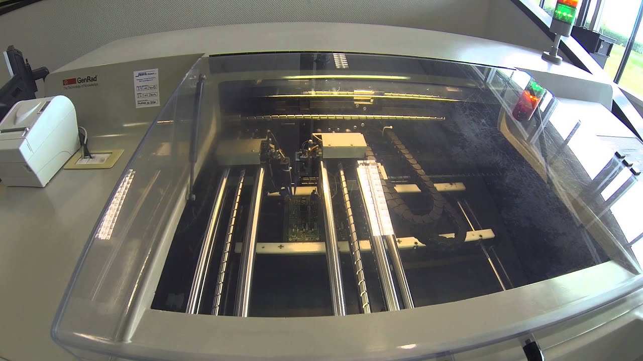 EMS Flying Probe test DUT14 pcba tbp electronics - YouTube