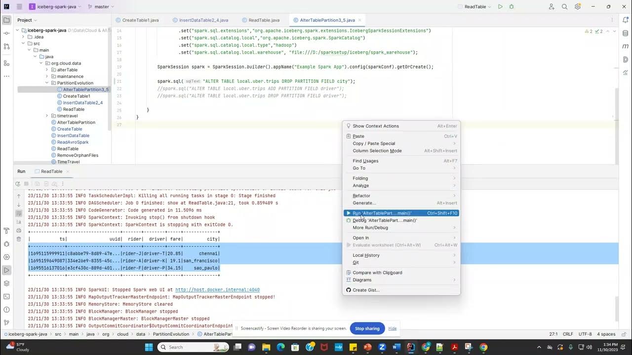 Partition and Schema evolution of Apache Iceberg Tables - YouTube