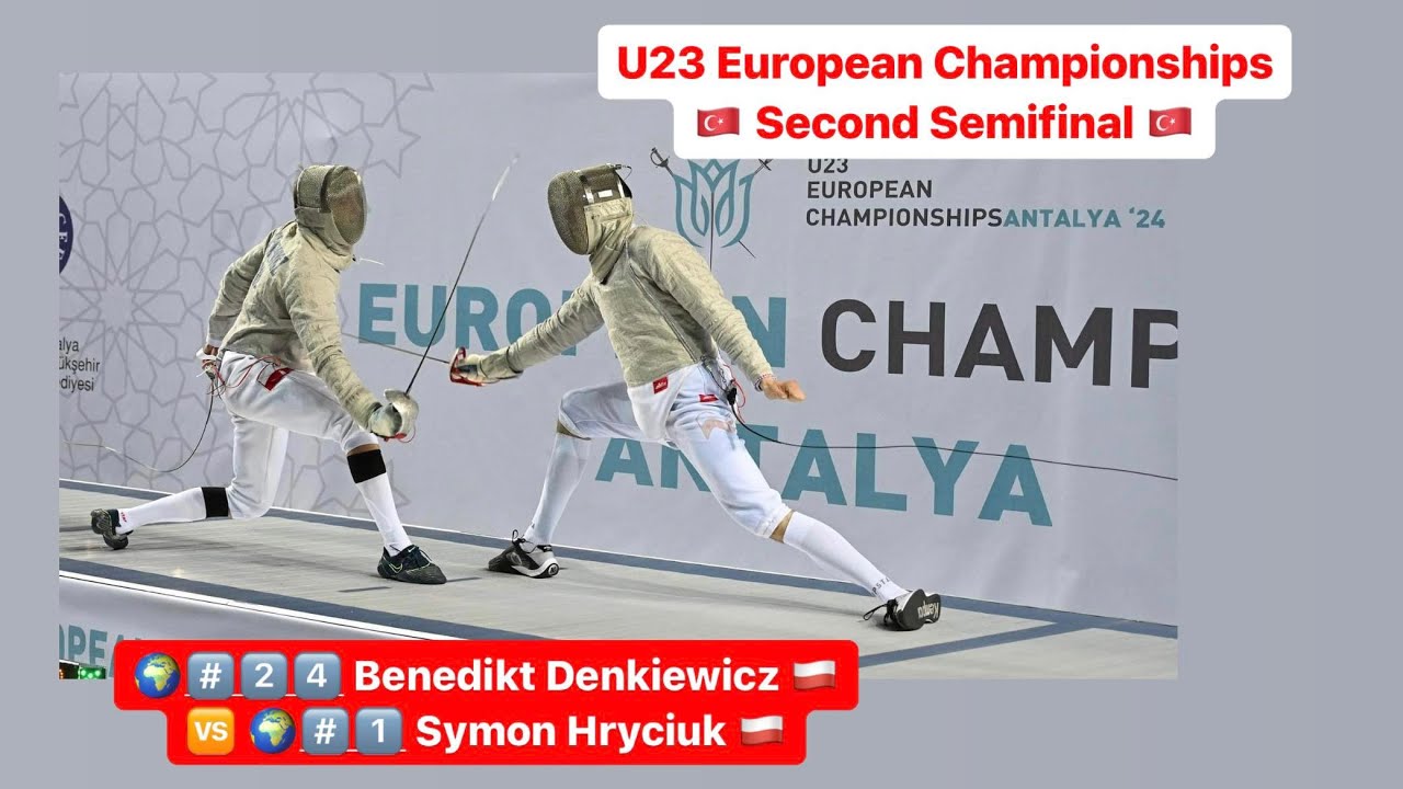 European Championships 2024 U23MS - L4 - Benedykt Denkiewicz POL v ...