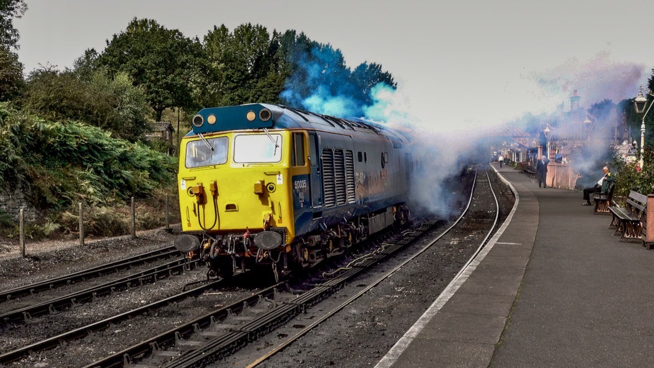 Class 50 Clag Monster 50035 Ark Royal On The Severn Valley Railway ...