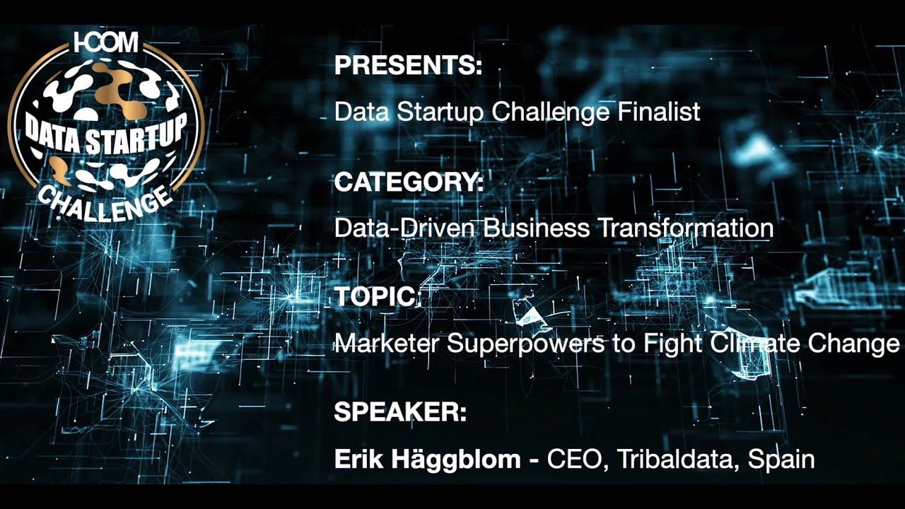 I-COM Data Startup Challenge 2022 / Erik Häggblom, Tribaldata - YouTube