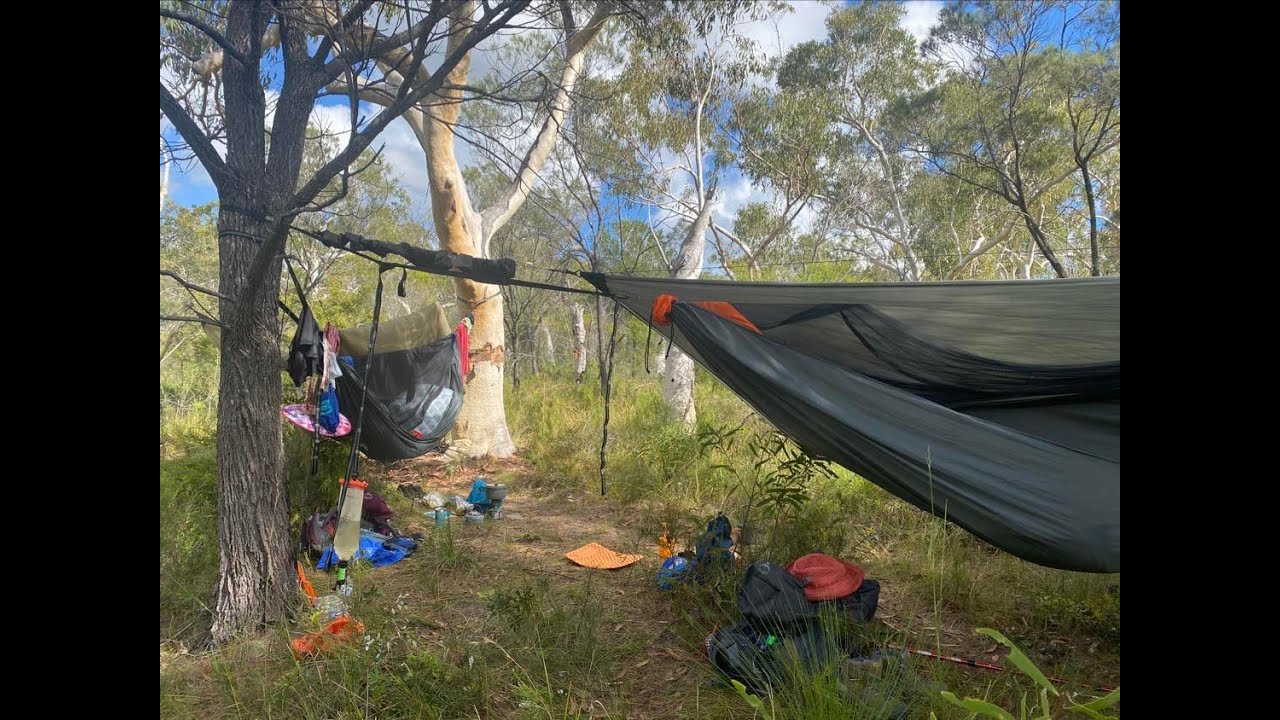 Wandi Waterhole, Overnight camper - Hammocks. Cooloola National Park ...