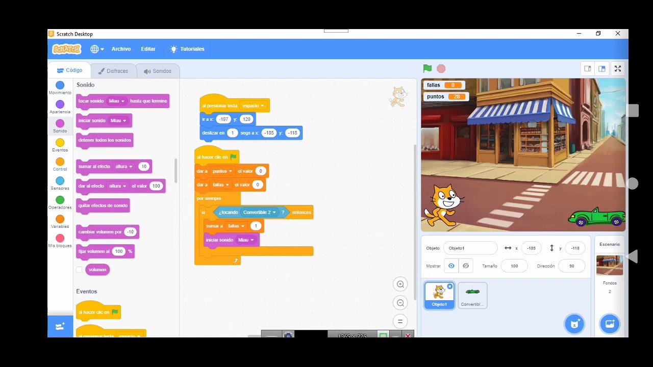 COMO HACER UN JUEGO DE SALTOS EN SCRATCH FACIL - YouTube