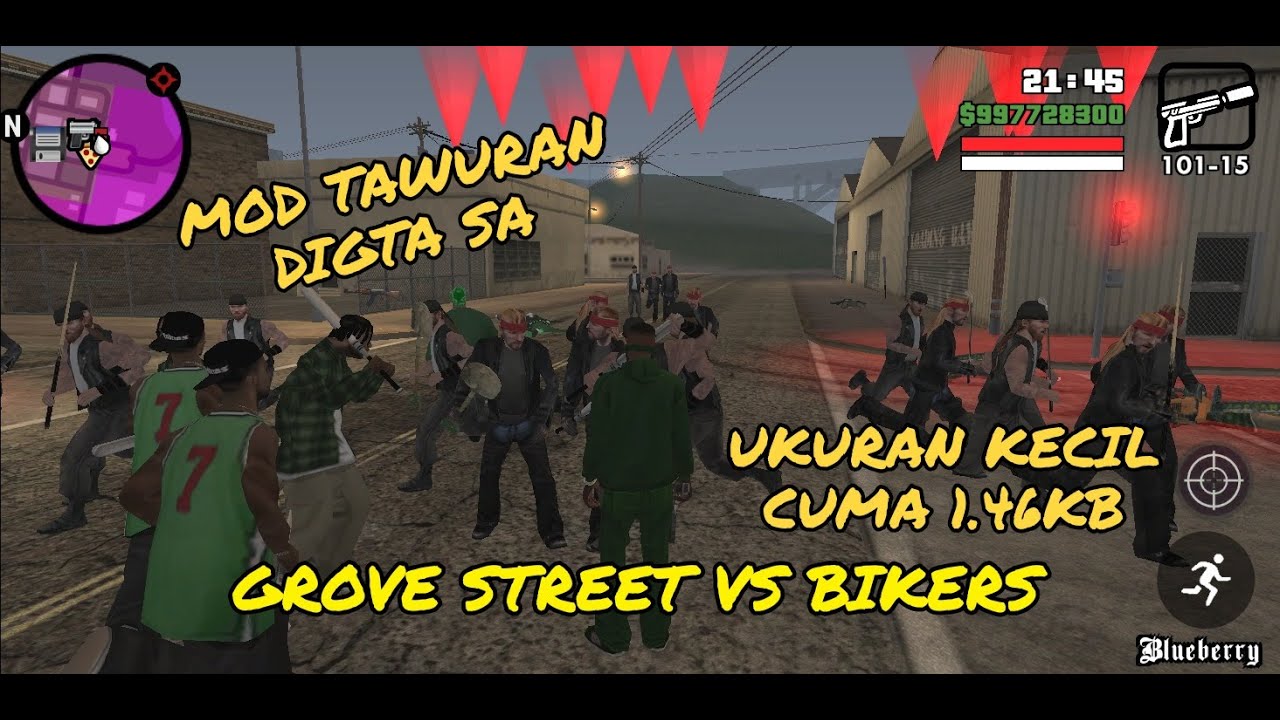 MOD TAWURAN GTA SA ANDROID - YouTube