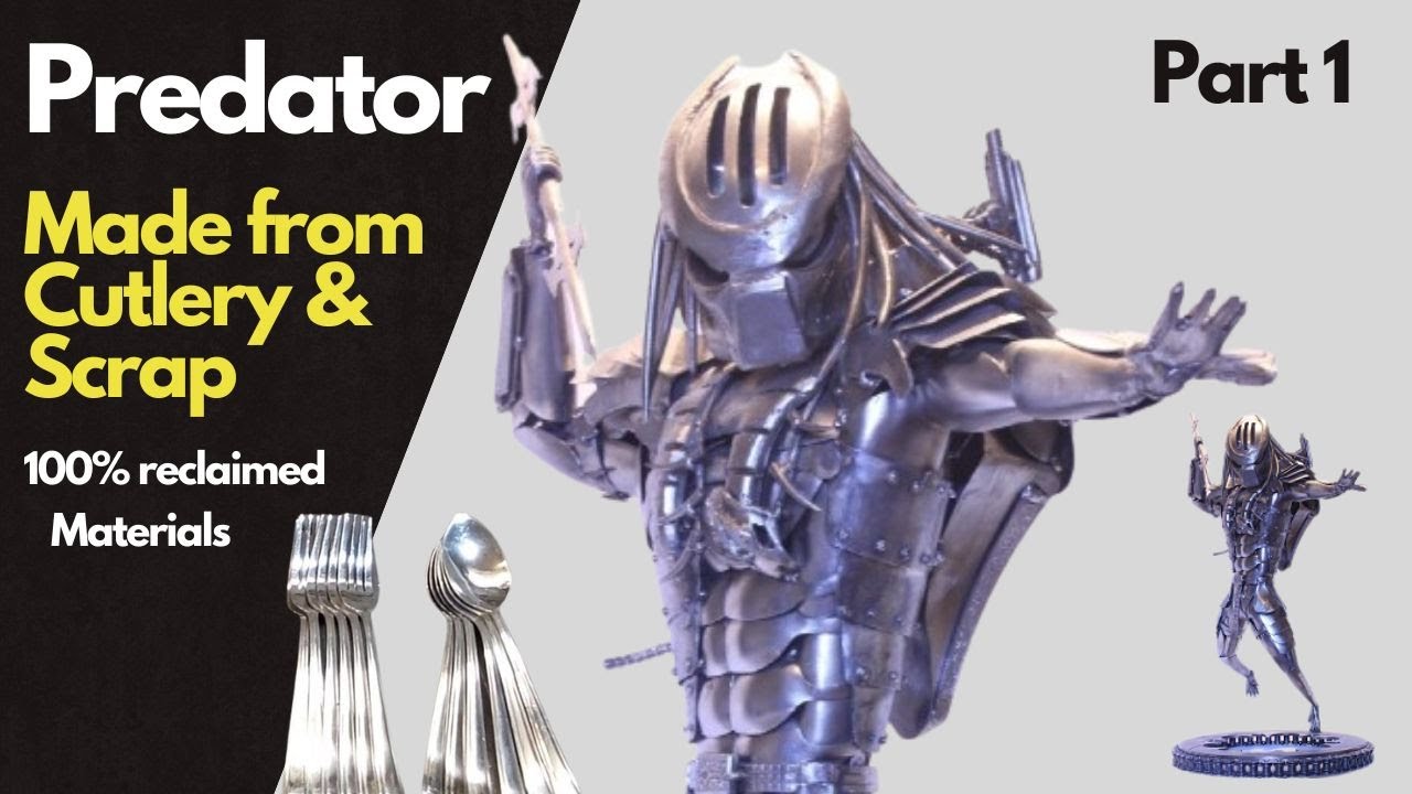Making a Scrap Metal Predator out of Spoons!!! - Part 1 of 3 - YouTube