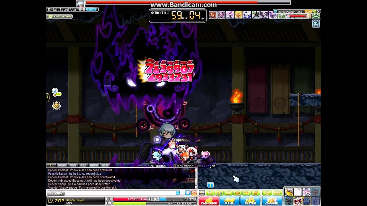 [Maplestory Unleashed] Lv. 202 Demon Slayer Ranmaru - YouTube