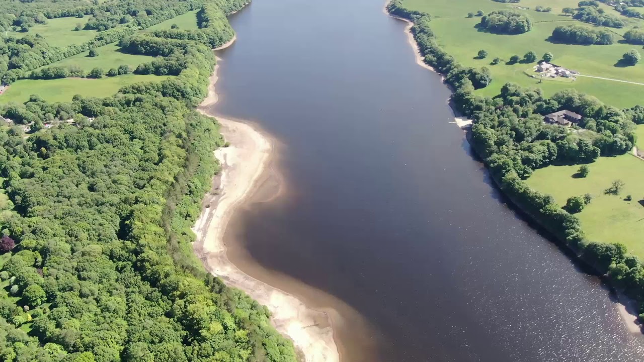 Rivington And Anglezarke Reservoirs Flight From High - YouTube