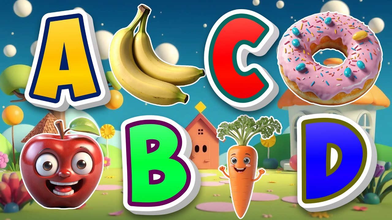 Phonics Song A for Apple | Fun Alphabet Song for Kids | Learn ABCs with Colorful 3D Animation ...
