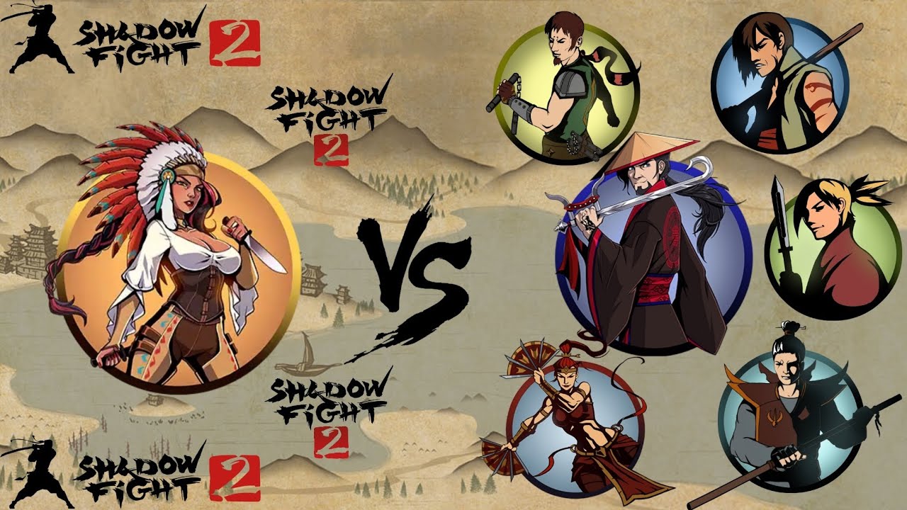 Shadow Fight 2 | Puma vs Son of Heaven and Bodyguards - YouTube