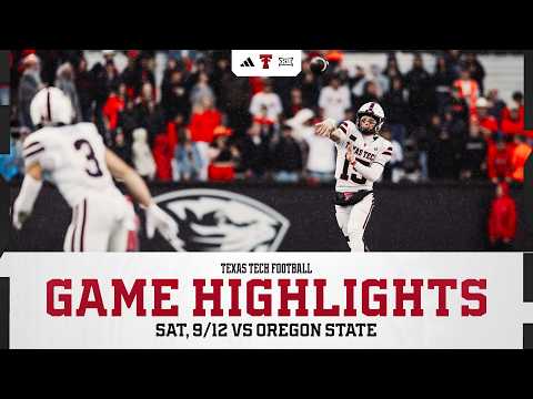 Texas Tech Football: Highlights at Oregon State (35-24) | 9.12.26