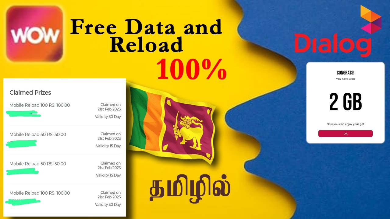 Free 2GB Data and Reload | Dialog Big Offer | Tamil Explanation - YouTube