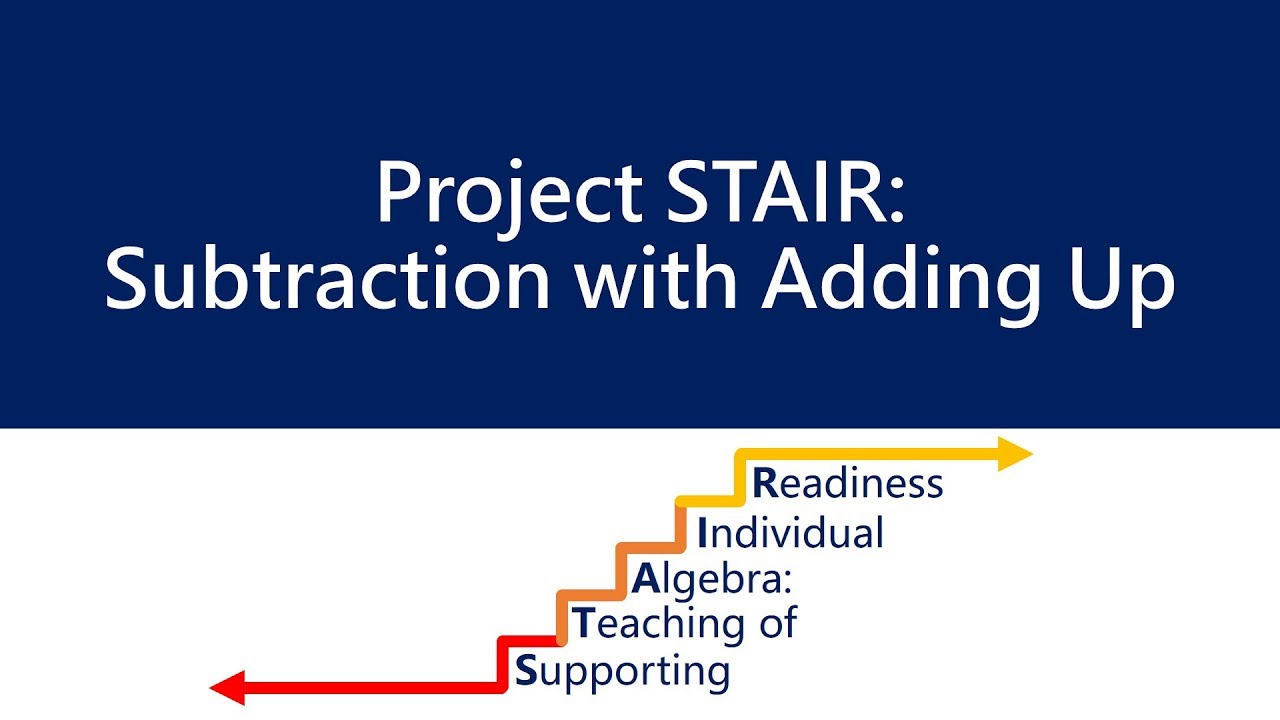 Subtraction with Adding Up - YouTube