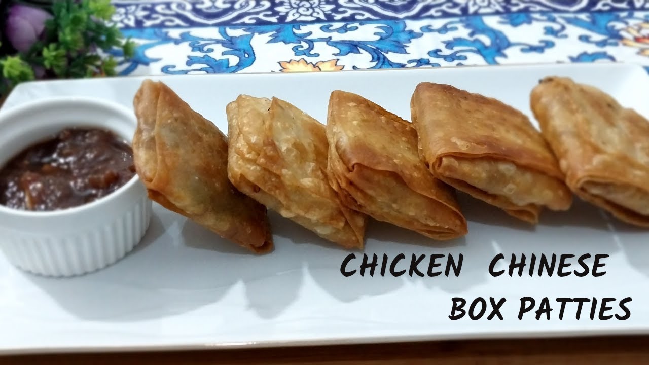 Chicken Chinese Box Patties Recipe |quick and easy snack|Ramadan ...