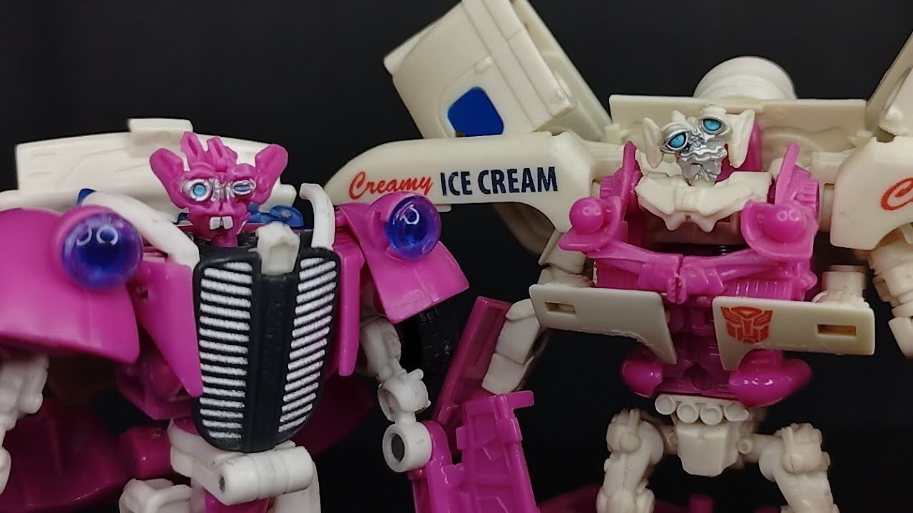 Transformers ROTF Skids and Mudflap ice cream truck Review en español ...