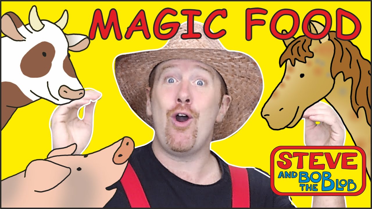 Magic Animal Farm Food Story with Bob the Blob | Free English speaking ...