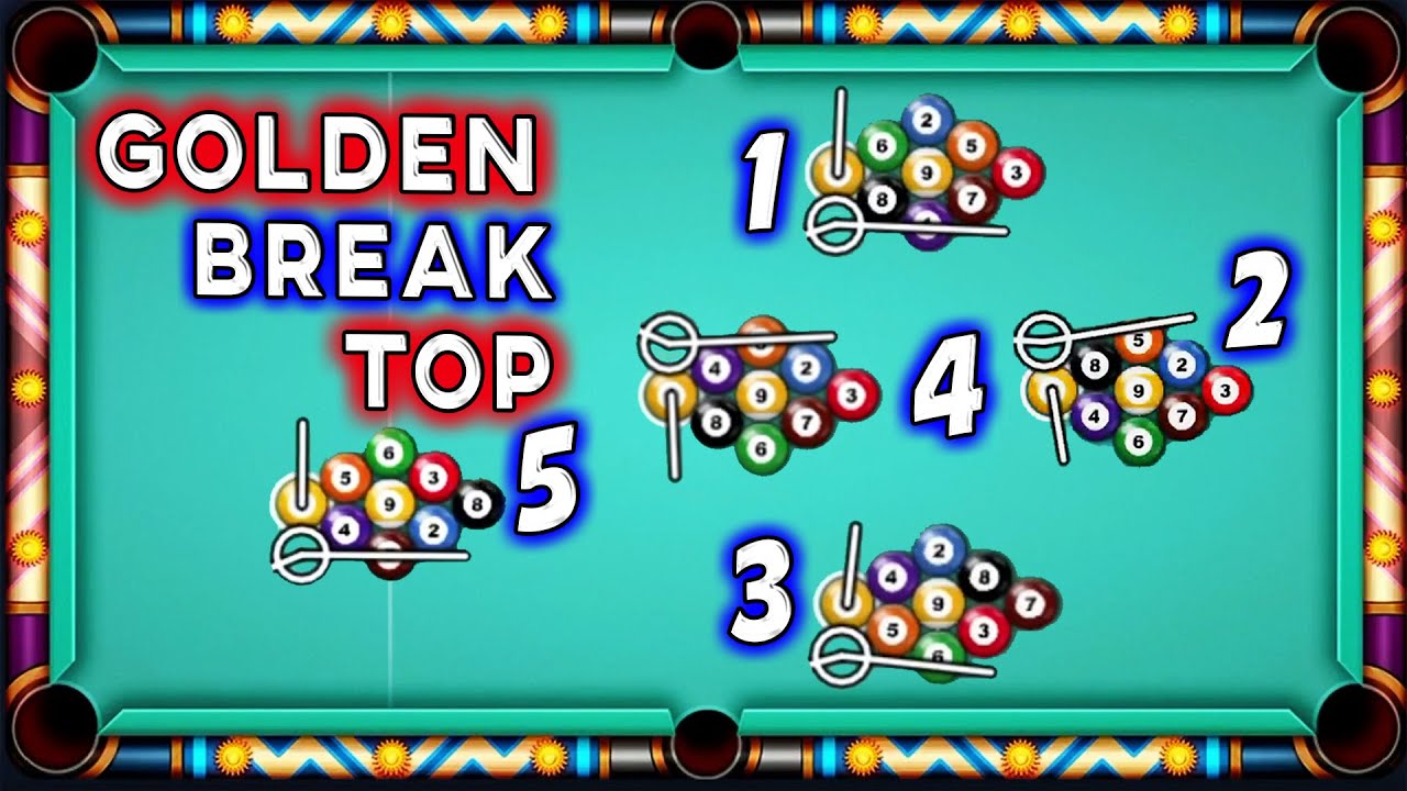 New Golden Break 9 Ball Pool 1 Shot=Win 100% 🤠 8 Ball Pool Low Level ...