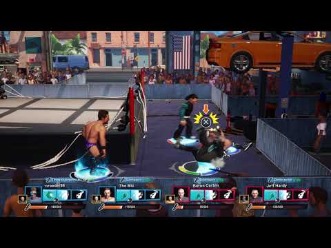 WWE 2K Battlegrounds Gameplay: Gabriel Pierce & The Miz vs. Jeff Hardy ...