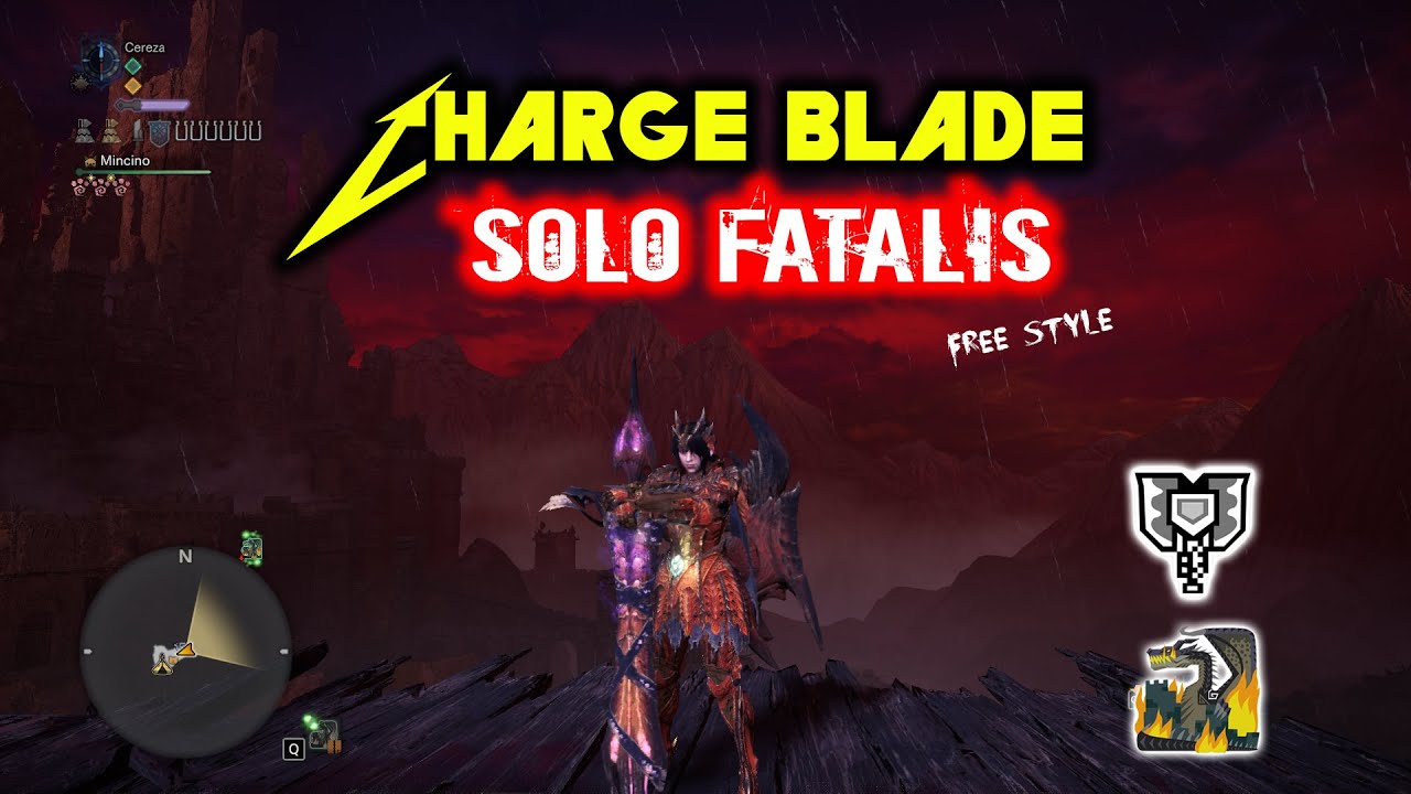 Charge Blade Solo Fatalis Free Style Gameplay Monster Hunter World ...