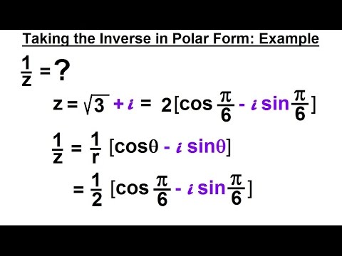 Calculus 2: Complex Numbers & Functions (17 of 28) Taking the Inverse Polar Form: Example - YouTube