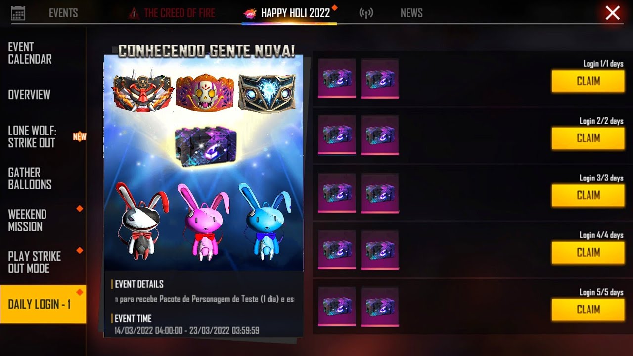 BRAZIL SERVER 📦📦 FREE GLOO WALL SKIN 🎁 FREE PACK BACK SKIN 🔥 FREE FIRE ...