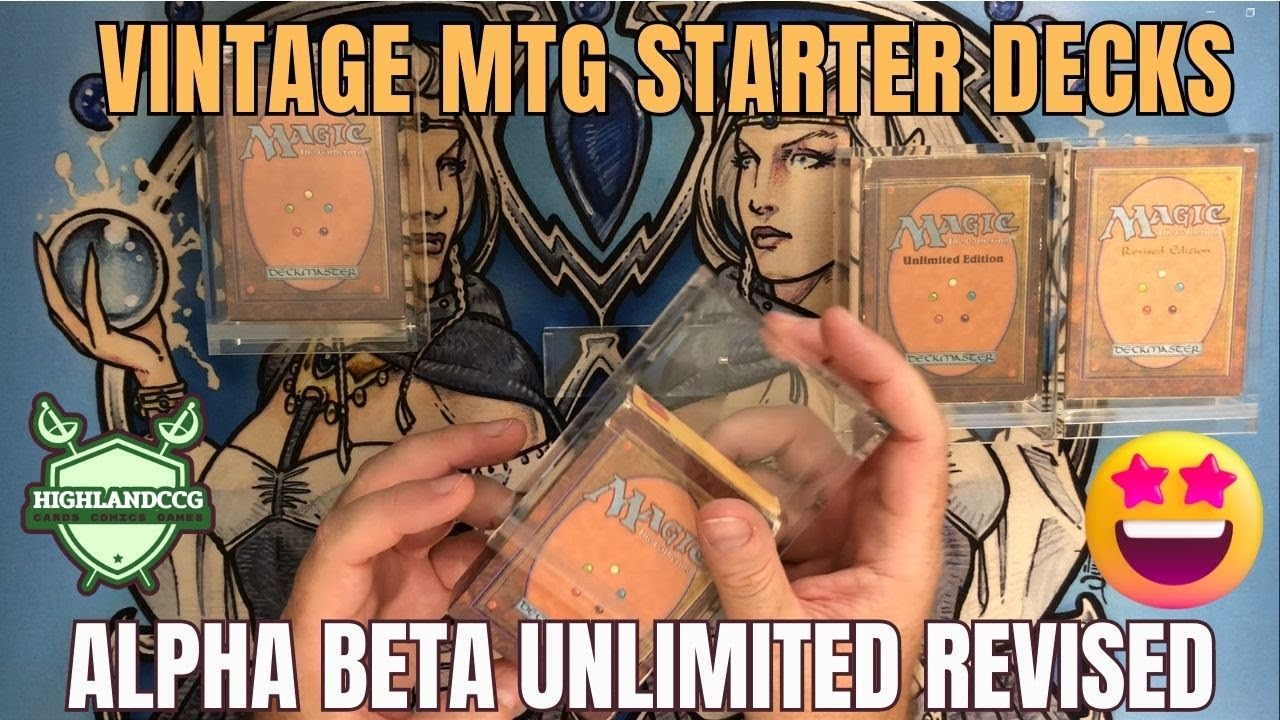 THIS STARTED IT ALL! Vintage MTG STARTER DECKS. Alpha, Beta, Unlimited ...