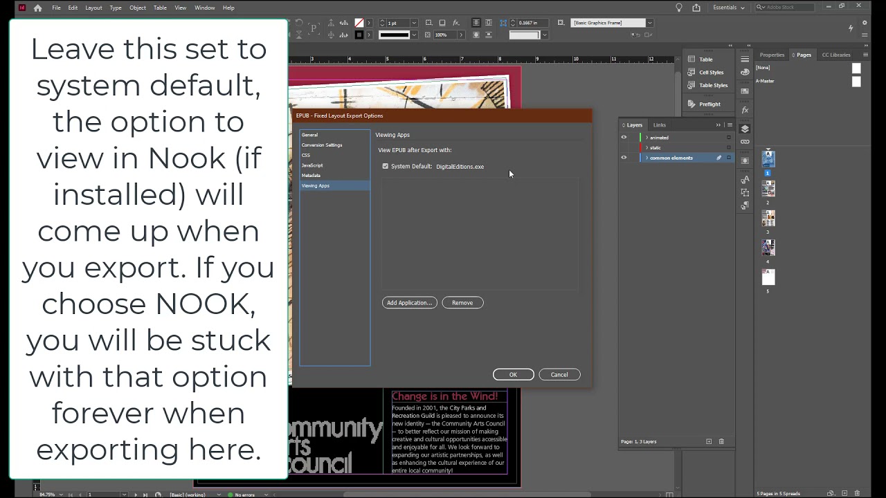 Indesign 2020 Ch 6 Stage 4 - YouTube