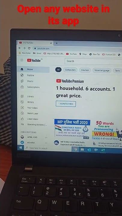 How to open any website in its app within second #shorts - YouTube