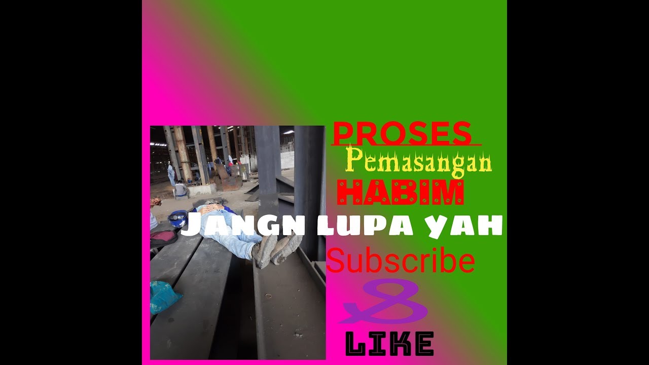 Proses Pemasangan tiang habim - YouTube
