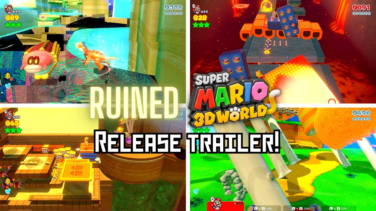 Ruined Mario 3D World Trailer/Release - YouTube