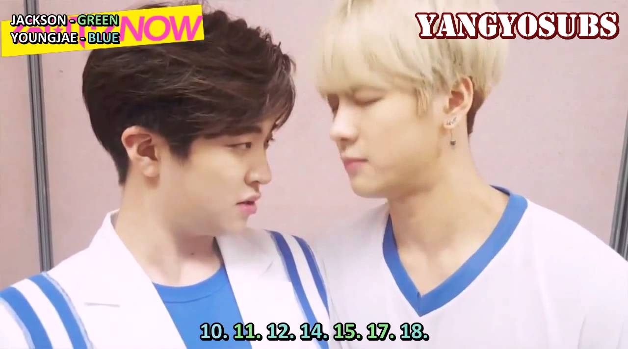 [ ENG] 150723 GOT7 NOW Jackson & Youngjae Game #2 3. 6. 9. - YouTube