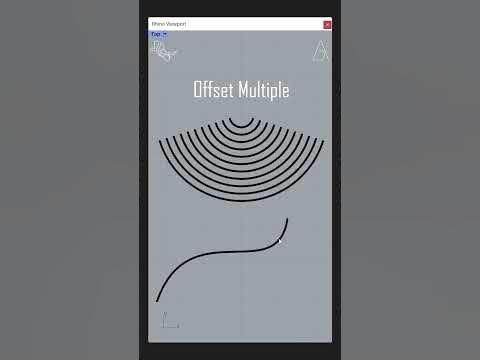 Offset Multiple - Rhino Tutorial - YouTube