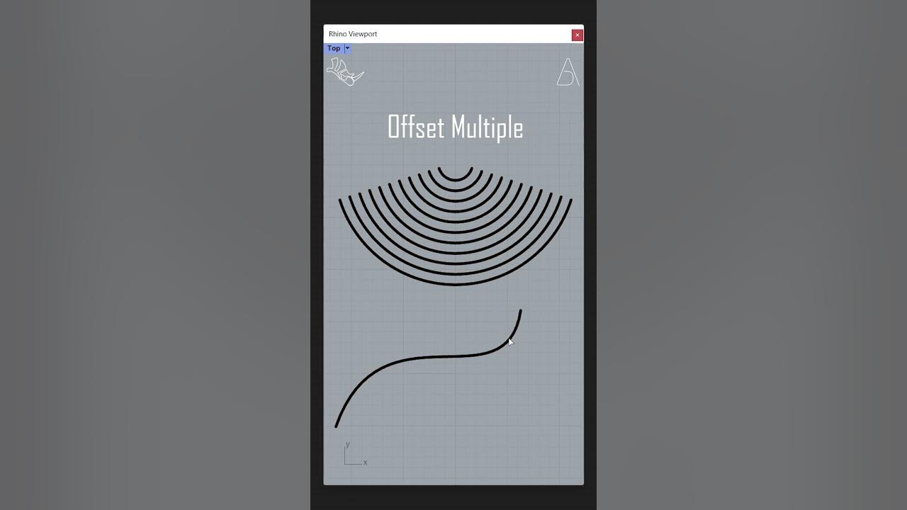 Offset Multiple - Rhino Tutorial - YouTube