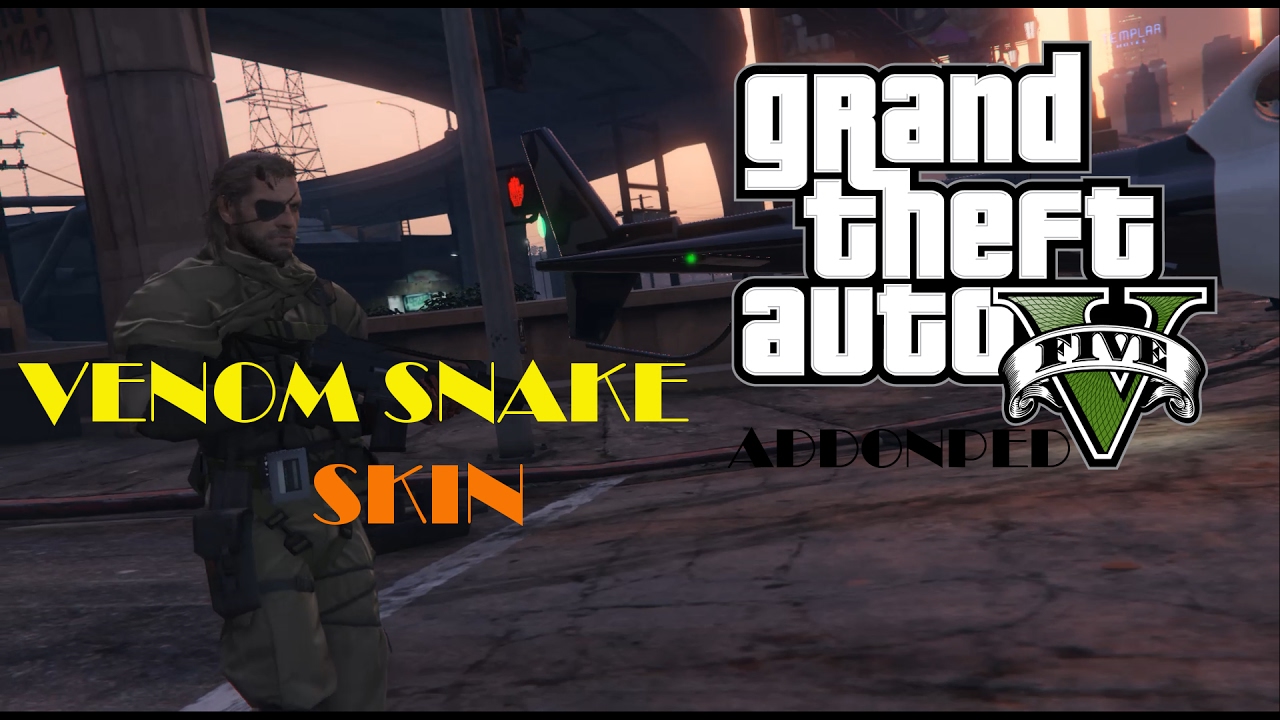 GTA 5 VENOM SNAKE SKIN ADDONPEDS - YouTube