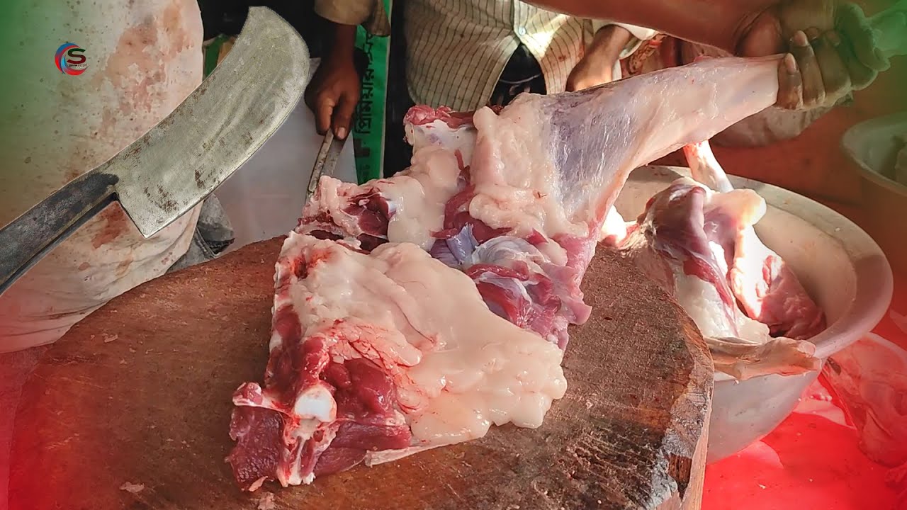Full Original Best Goat's Mutton Cutting Skills | Best Meat Shop ...