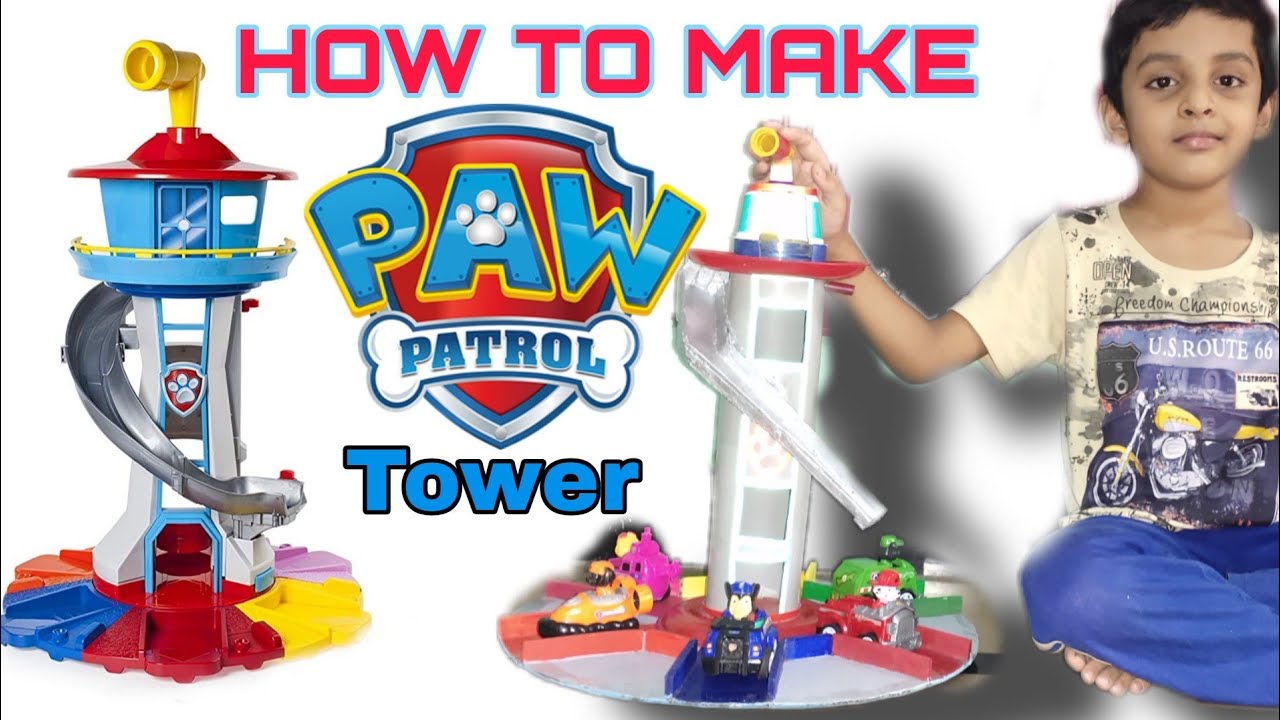 Paw patrol:How to make Paw Patrol Lookout Tower - YouTube