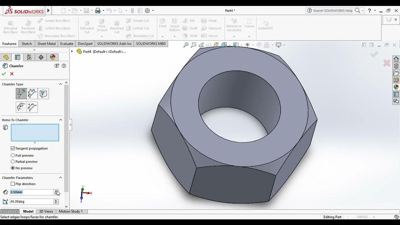 SOLIDWORKS TUTORIAL 07- Part 02- Thread Features, Thread Nut Design (T-Bolt, T-Nut & assembly ...