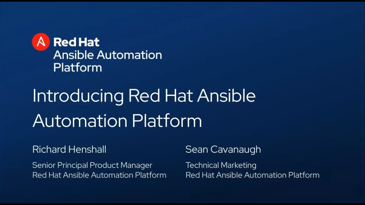 Introducing Red Hat Ansible Automation Platform - YouTube