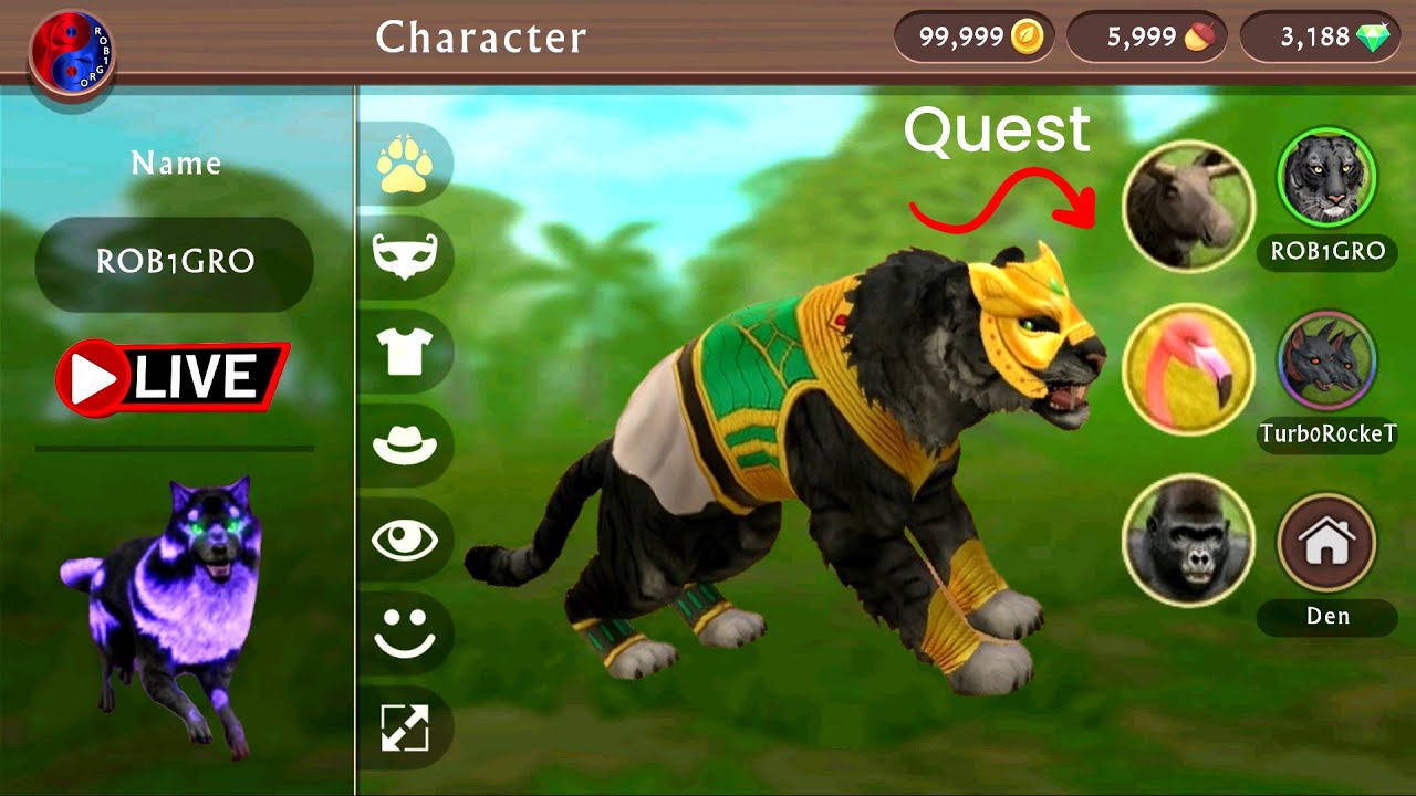 🔴 LIVE | WildCraft: Animal Sim Online 3D - The Wolf | - YouTube