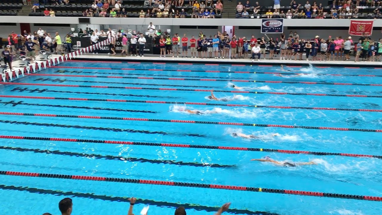 Lewis Zhang 2019 100M Freestyle Indiana State Champ Swimming Boys 11-12 ...