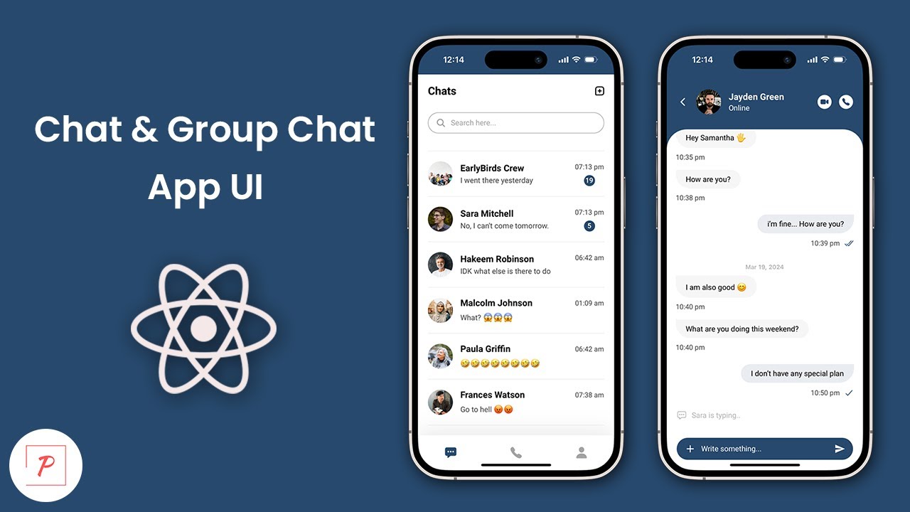 WhatsApp Clone in React Native | Chat and Group Chat App UI in React Native - YouTube