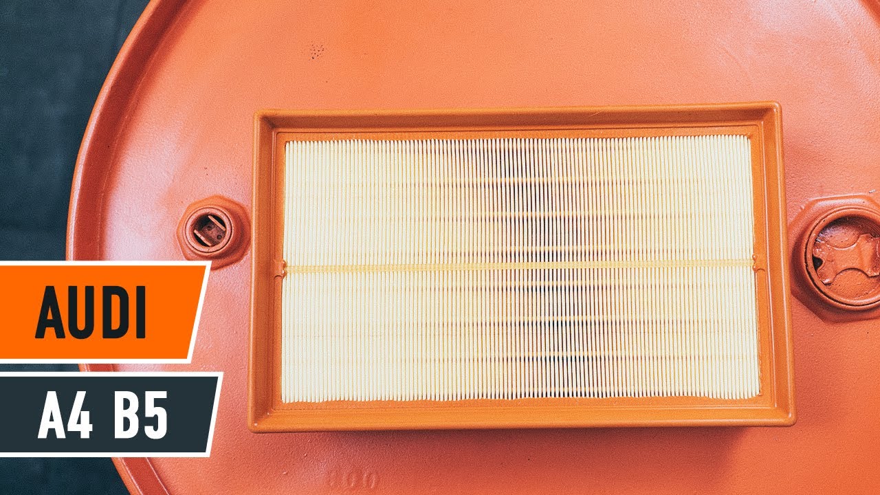 How to change Air Filter on AUDI A4 B5 TUTORIAL | AUTODOC - YouTube