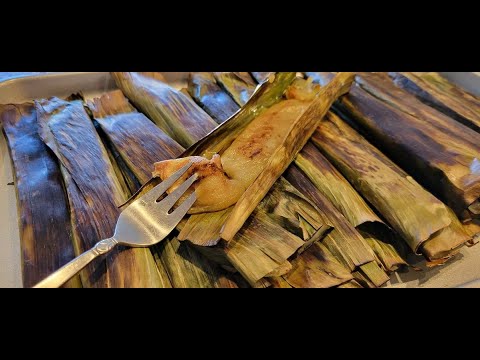 Tupig with macapuno| How to make tupig | Oven and frying pan method ...