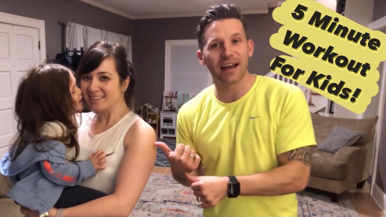 PE at Home: Five Minute Kids Workout - YouTube