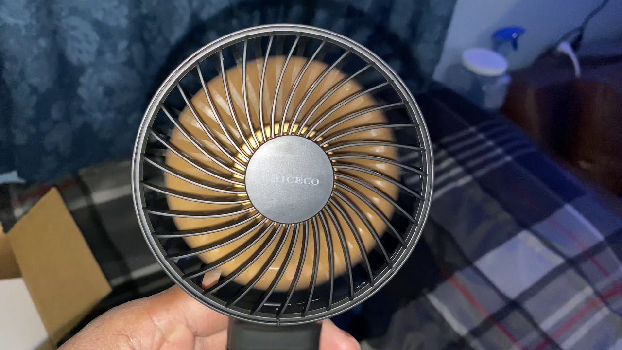 5” handheld USB desk fan video (4K @60 FPS) - YouTube