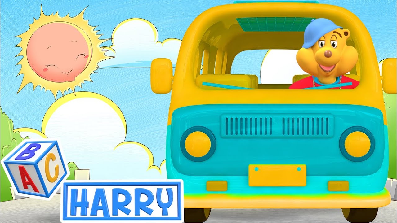 Wheels On The Bus Animated | ABC Harry Nursery Rhymes & Kids Songs ...