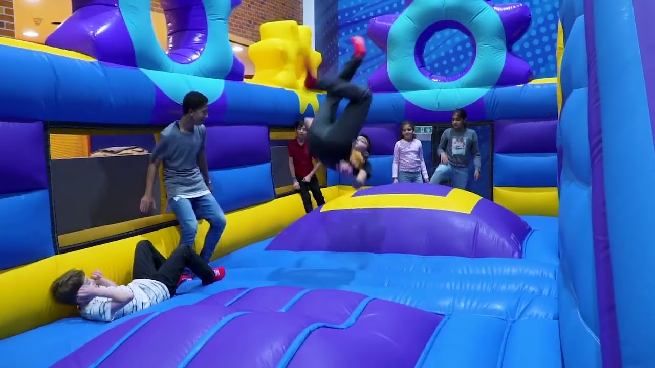 Airpark now open at Fun Works, Yas Mall. - YouTube