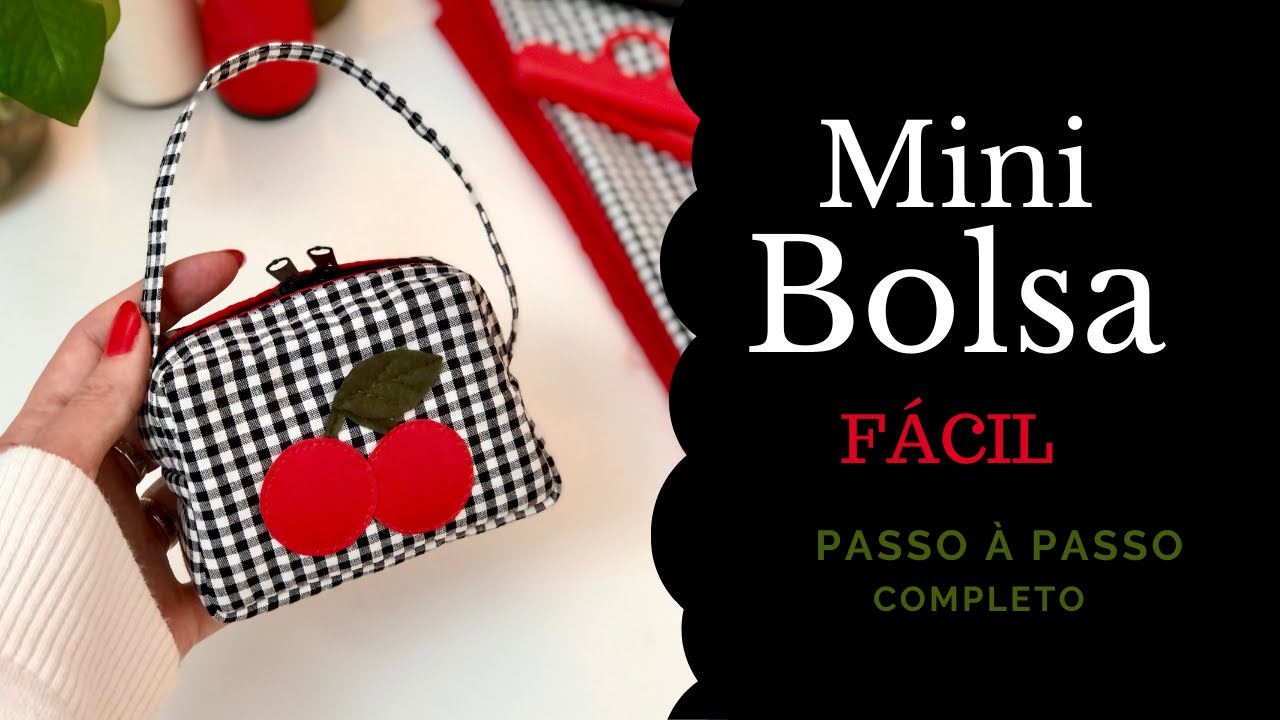Passo a Passo Mini Bolsa Fácil - DIY Mini Bag Tutorial - YouTube