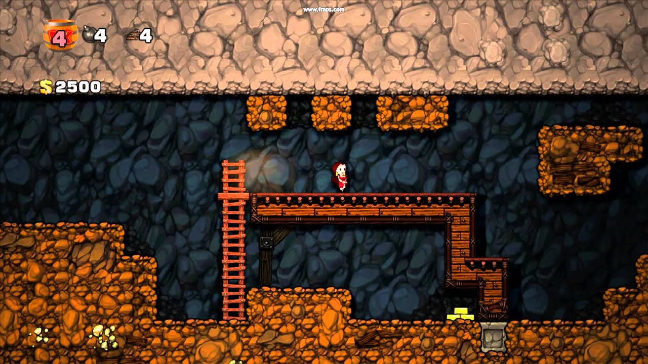 Spelunky! HD "Donkey Kong" Pauline Playable Character Showcase 2 - YouTube